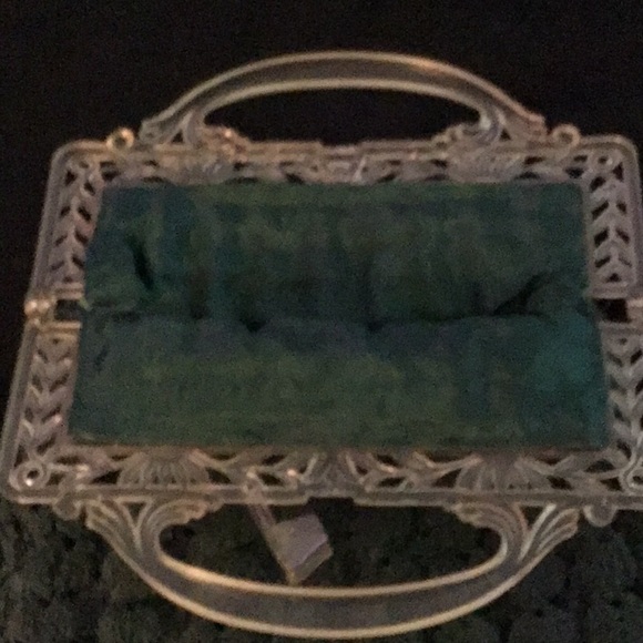 Vintage | Bags | Vintage Rare Flappers 92s Silk Lucite Handbag ...